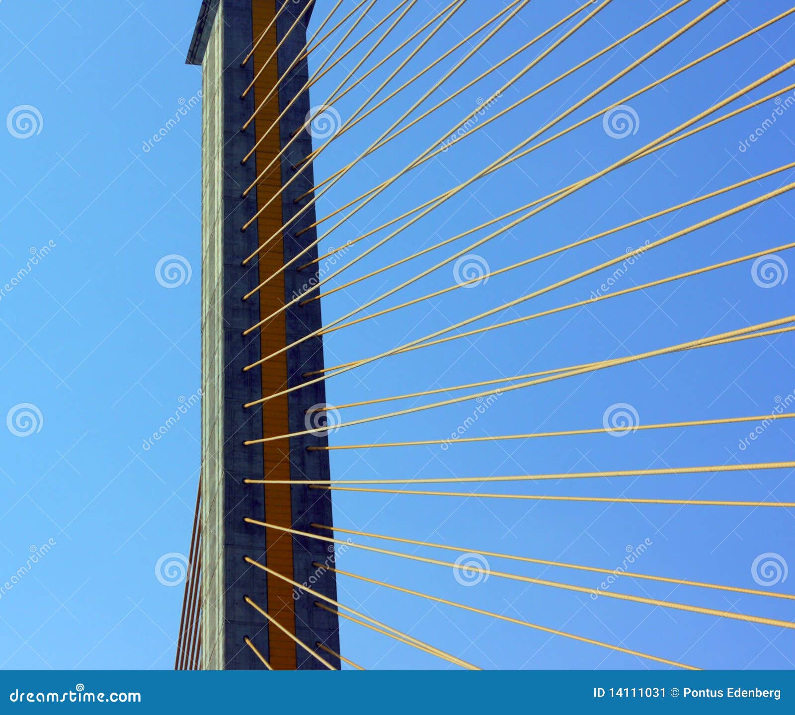 Cable-stayed bridge stock image. Image of column, stronghold - 14111031