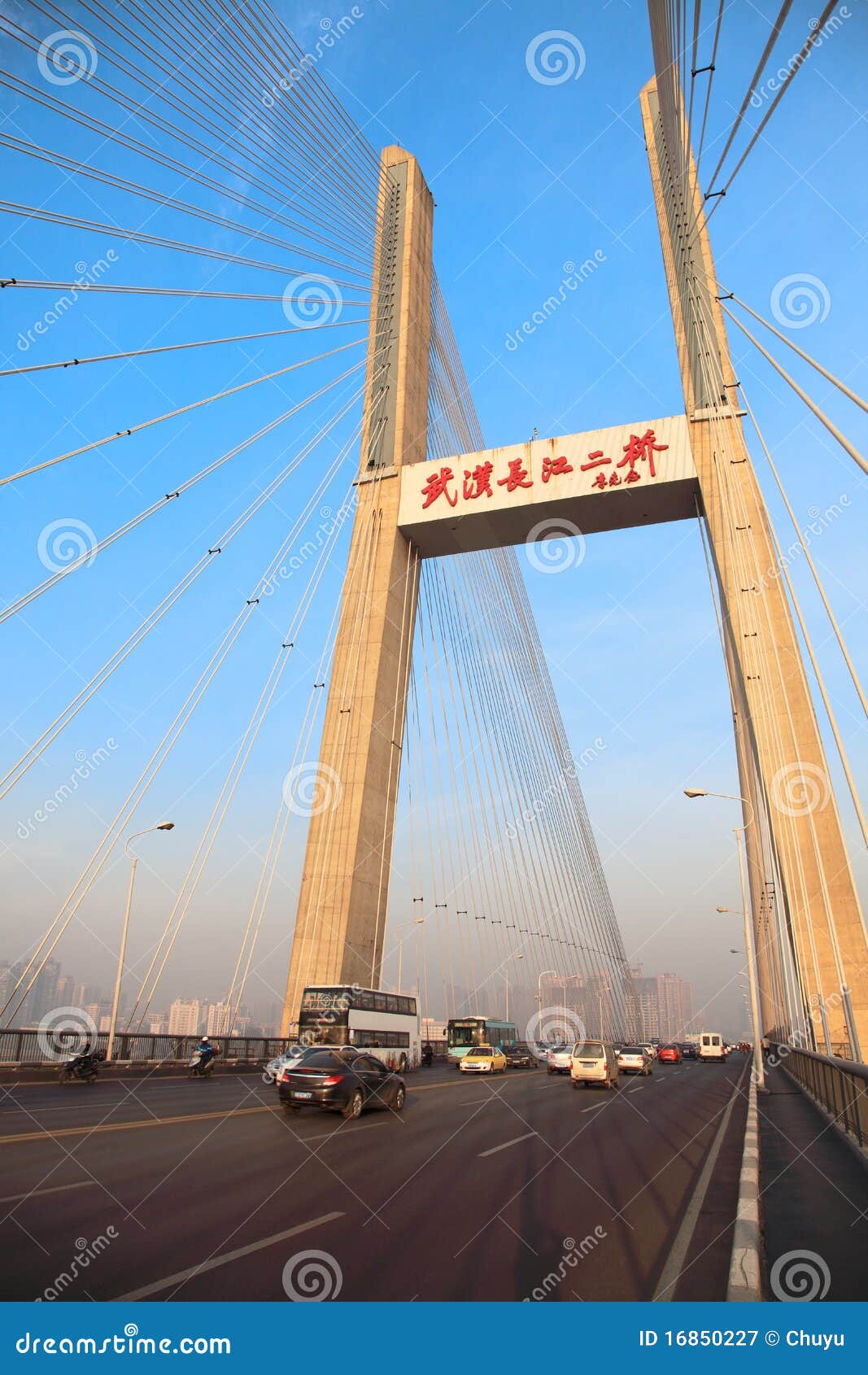 Cable stayed bridge stock image. Image of shape, deck - 16850227