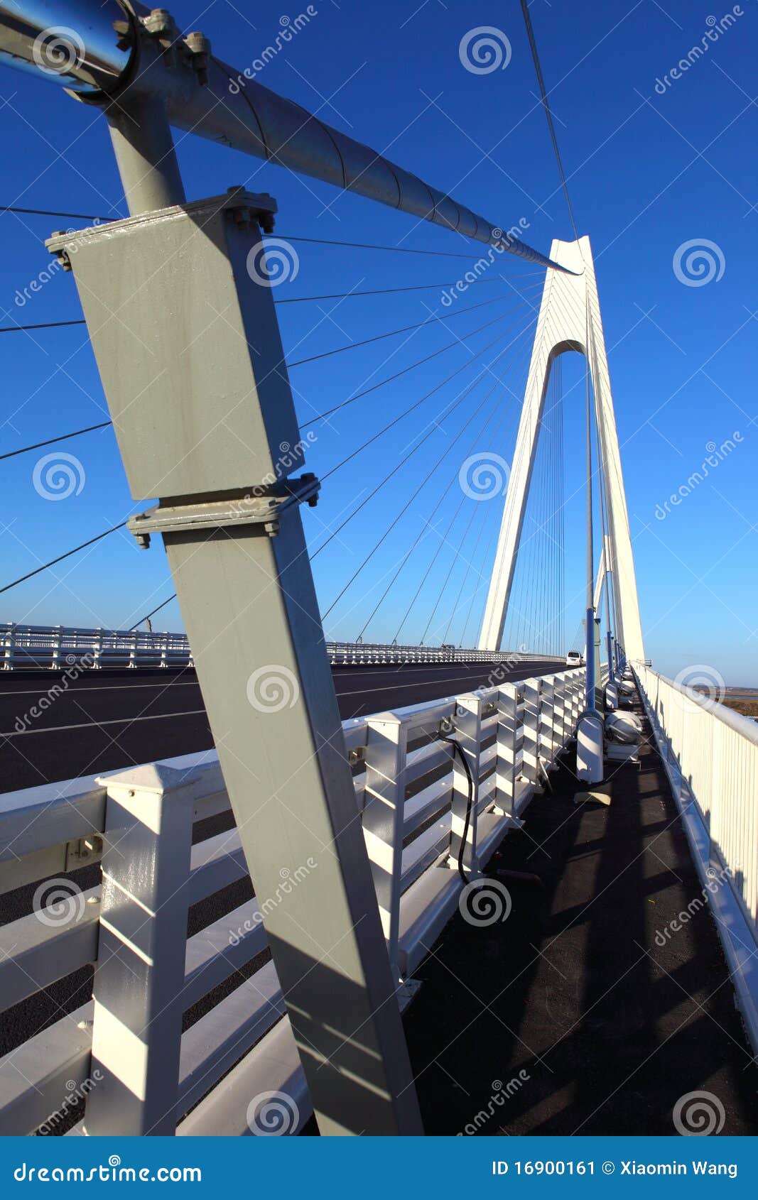Cable-stayed bridge stock image. Image of posts, construction - 16900161