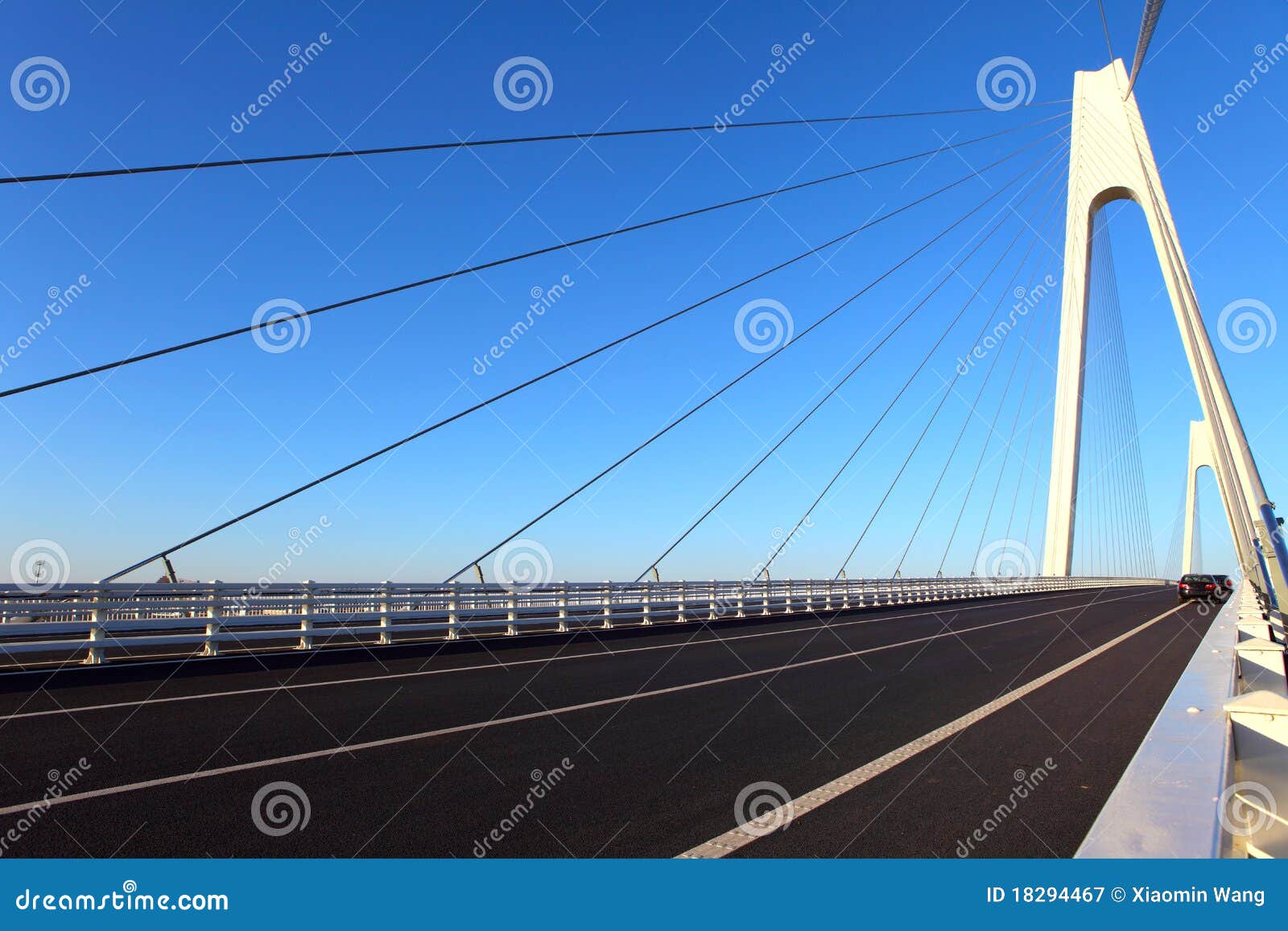 Cable-stayed bridge stock image. Image of suspension - 18294467