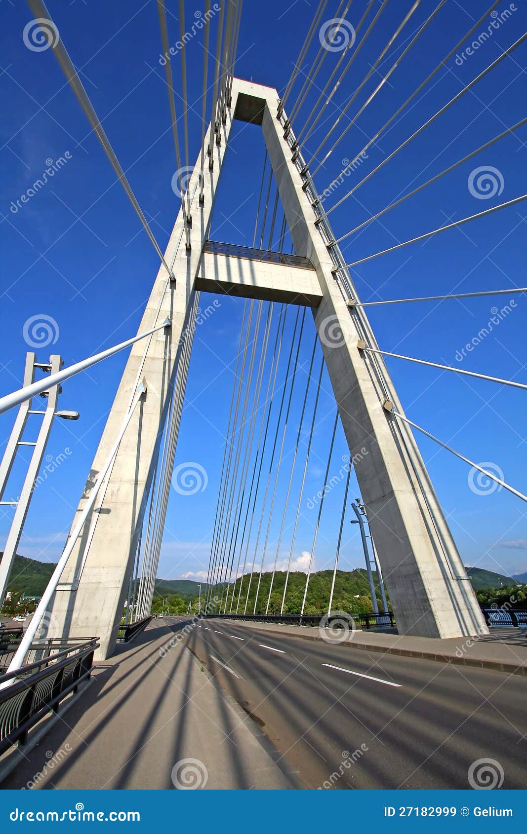 Cable-stayed bridge stock image. Image of creation, effective - 27182999