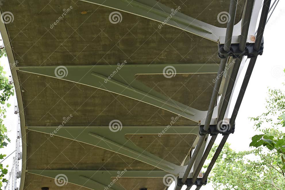 Cable-stayed Bridge Bottom View of Deck & Cables Stock Photo - Image of ...