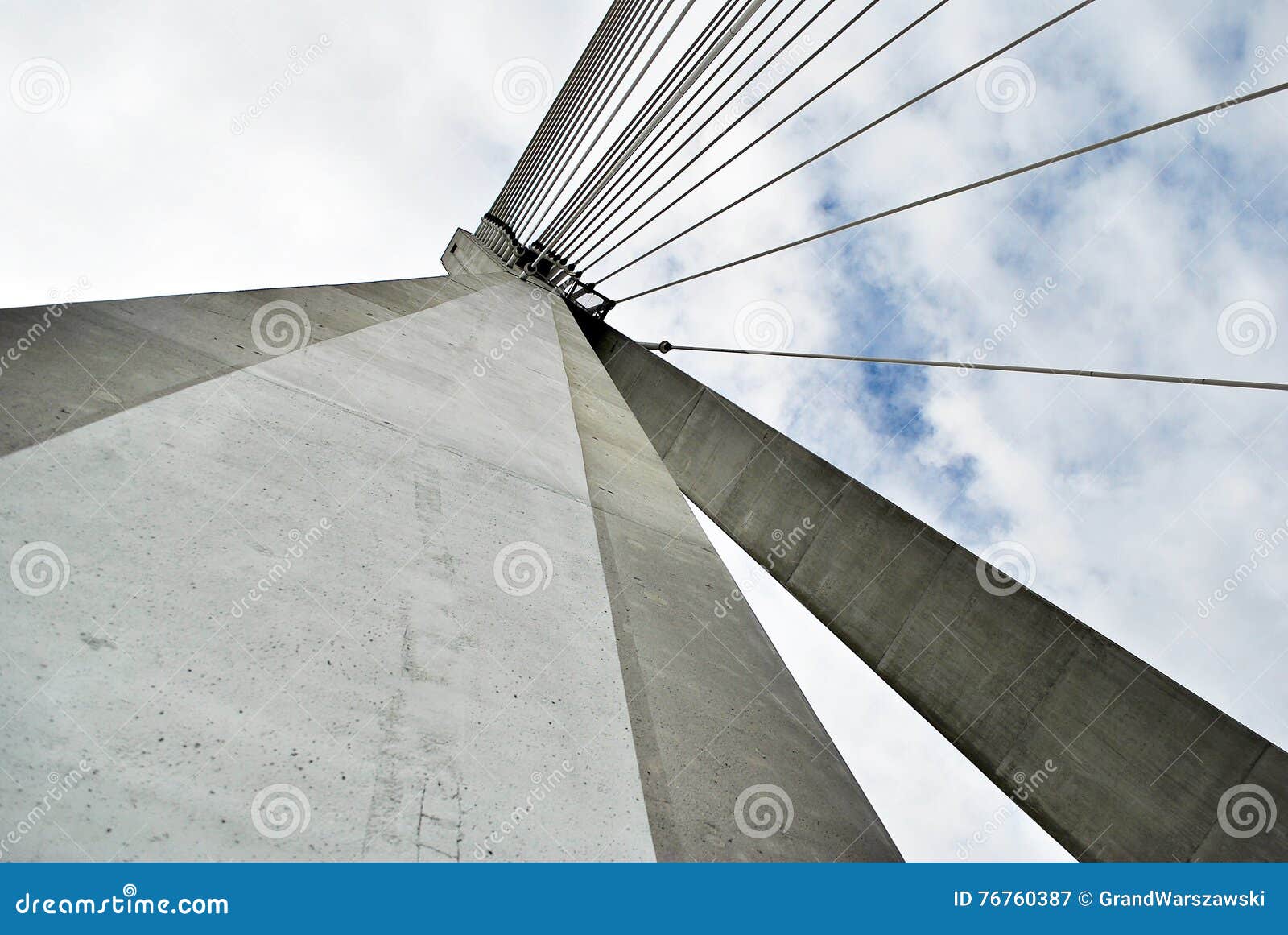 Cable-stayed bridge stock image. Image of modern, deck - 76760387