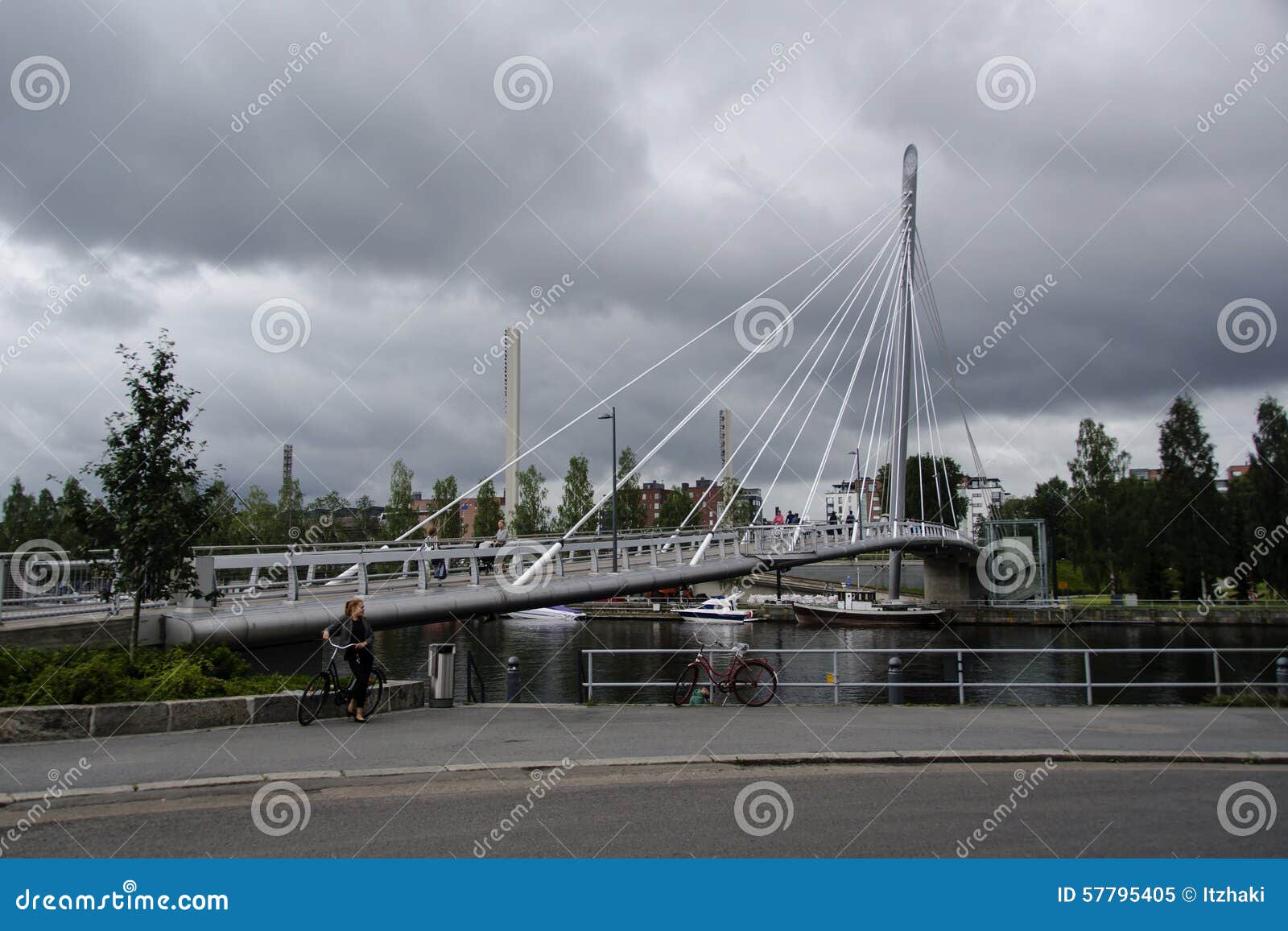 Cable Stayed Bridge editorial image. Image of outside - 57795405