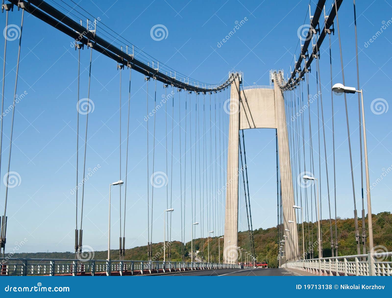Cable-stayed Road Bridge. France Stock Photo - Image of ground, tower ...