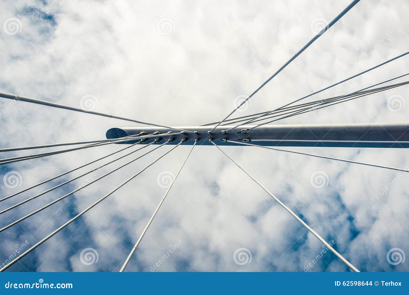 Cable support of bridge stock photo. Image of structure - 62598644