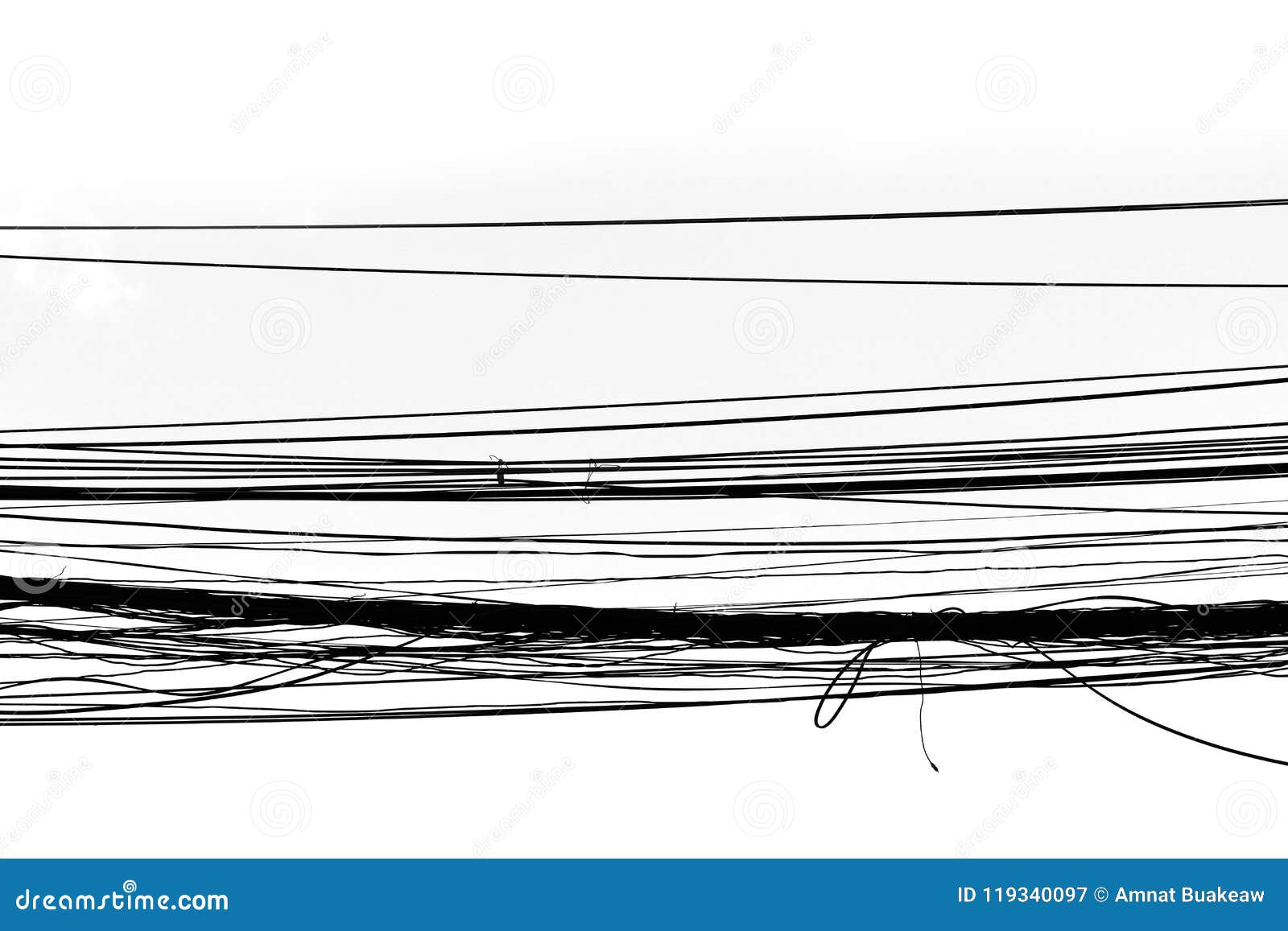Cable Tangled Wire, High Voltage Cable Tangled Wire Abstract Sunset ...