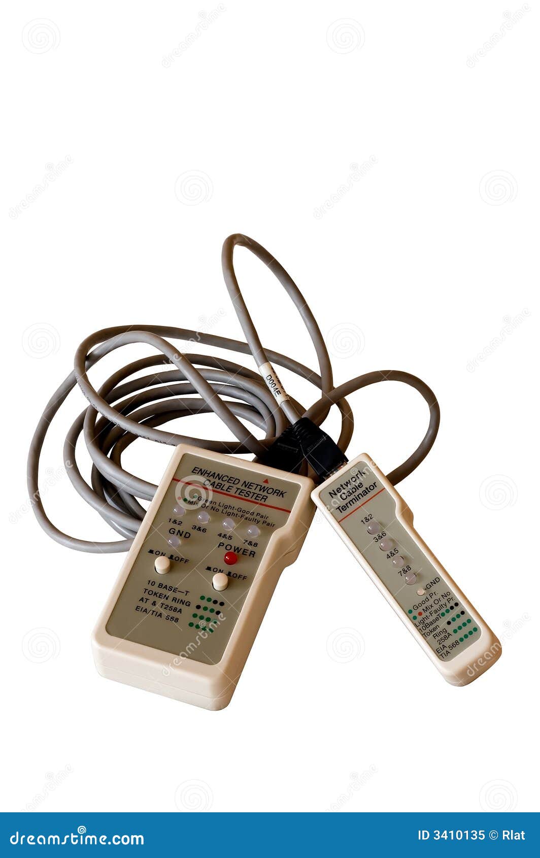 Cable tester stock image. Image of test, ethernet, rj45 - 3410135