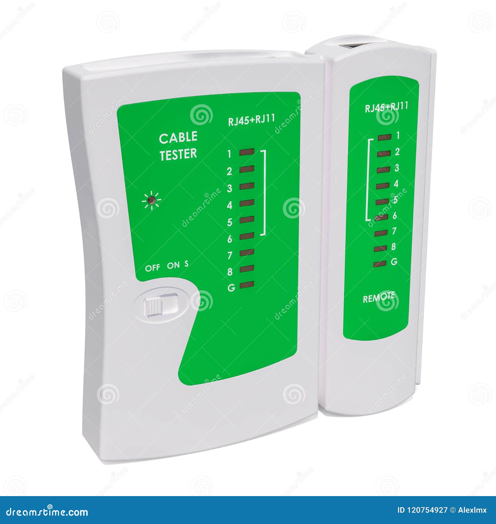 Cable Tester, 3D rendering stock illustration. Illustration of single ...