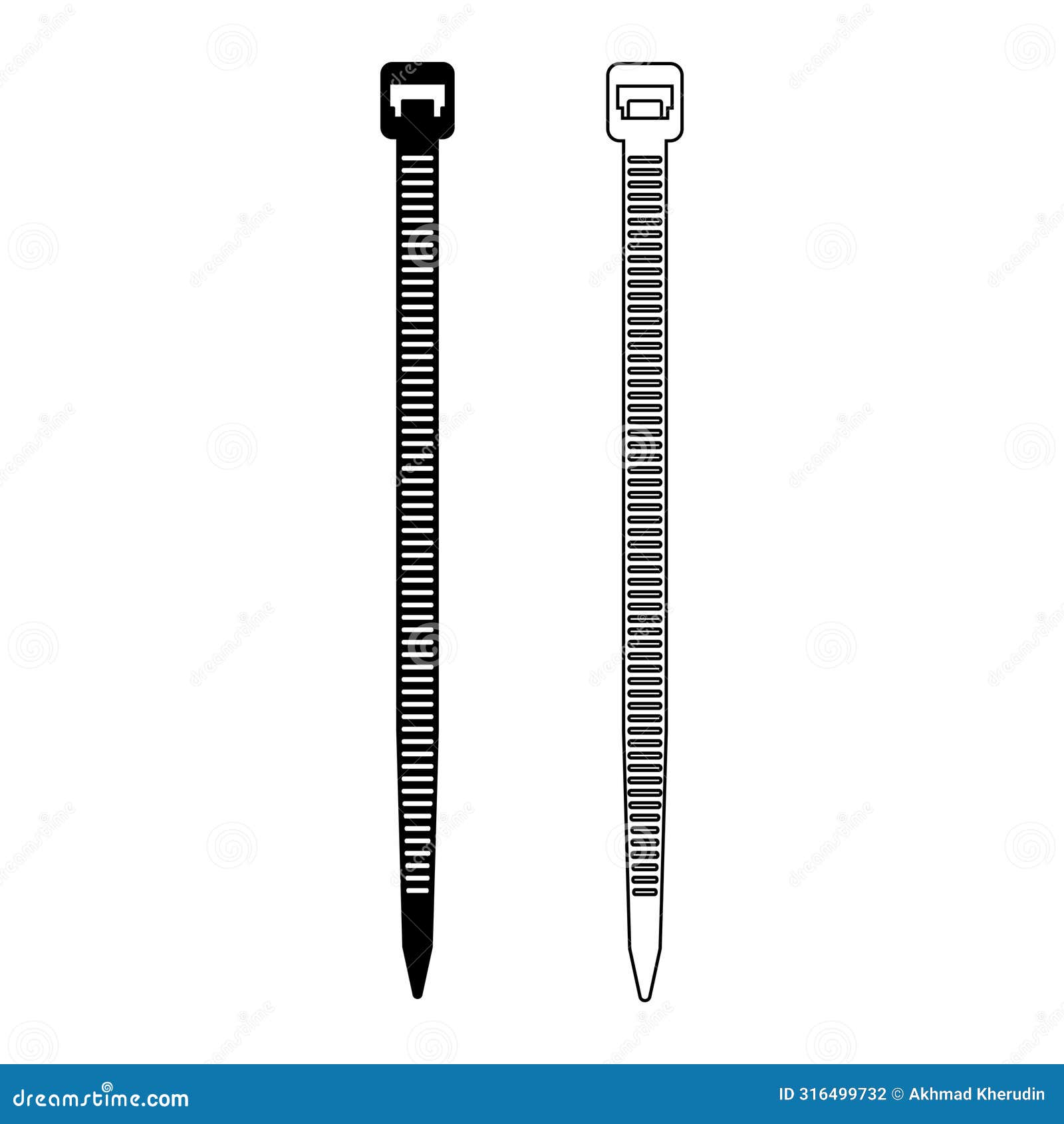 Cable ties icon stock illustration. Illustration of wrap - 316499732
