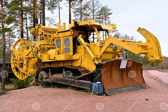 Cable tractor stock photo. Image of construction, mechanical - 93480312
