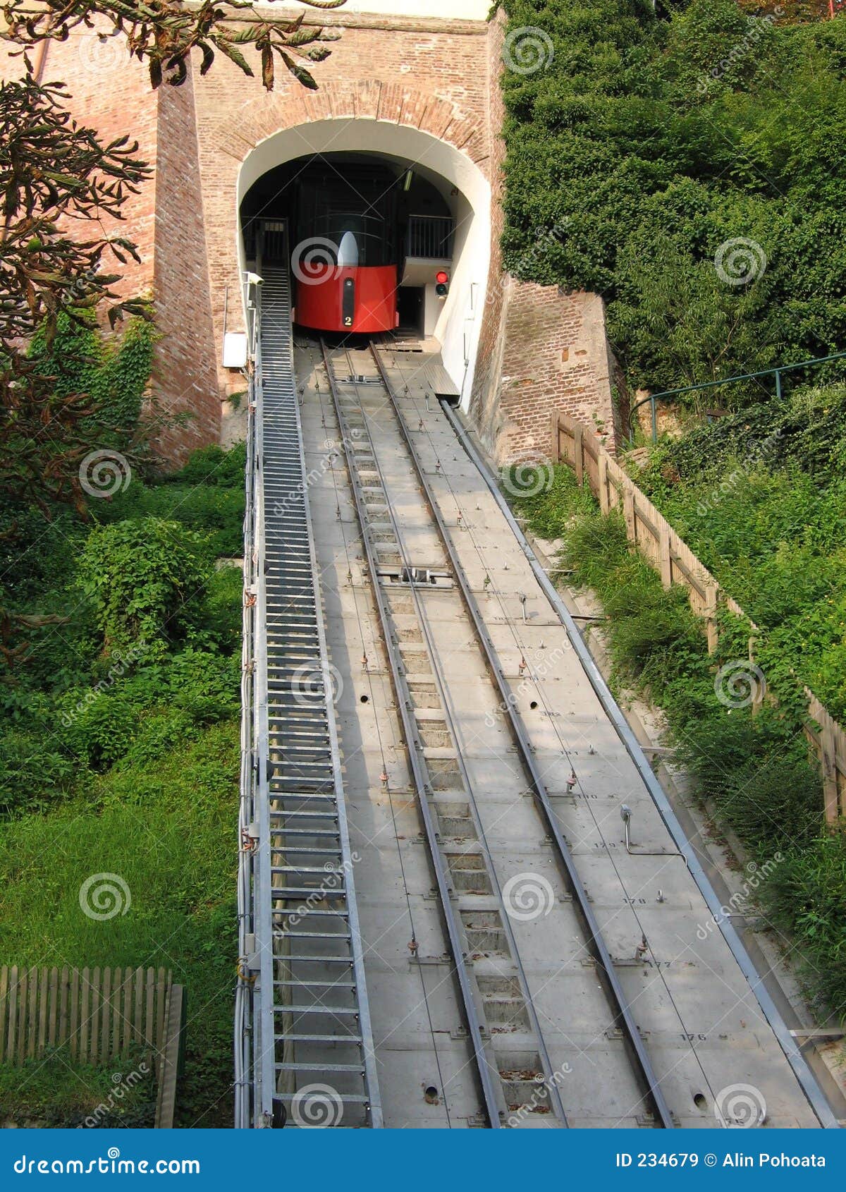Cable train 2 stock image. Image of wall, mountain, austria - 234679