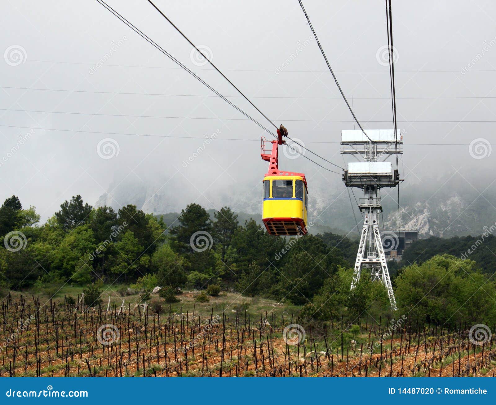 Cable tramway stock photo. Image of trees, tourism, tramway - 14487020