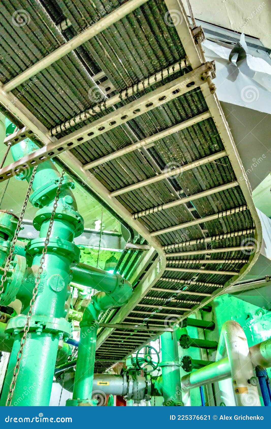 Cable Tray with Electrical Cable Layout Engineering Stock Image - Image ...