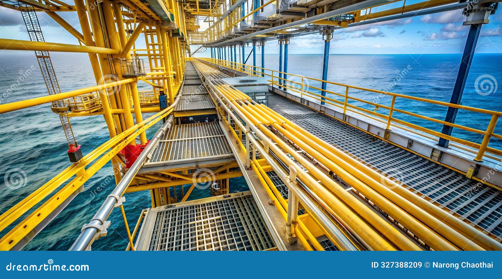 Cable Tray with Electrical Wiring Arrange on Ceiling at Offshore ...
