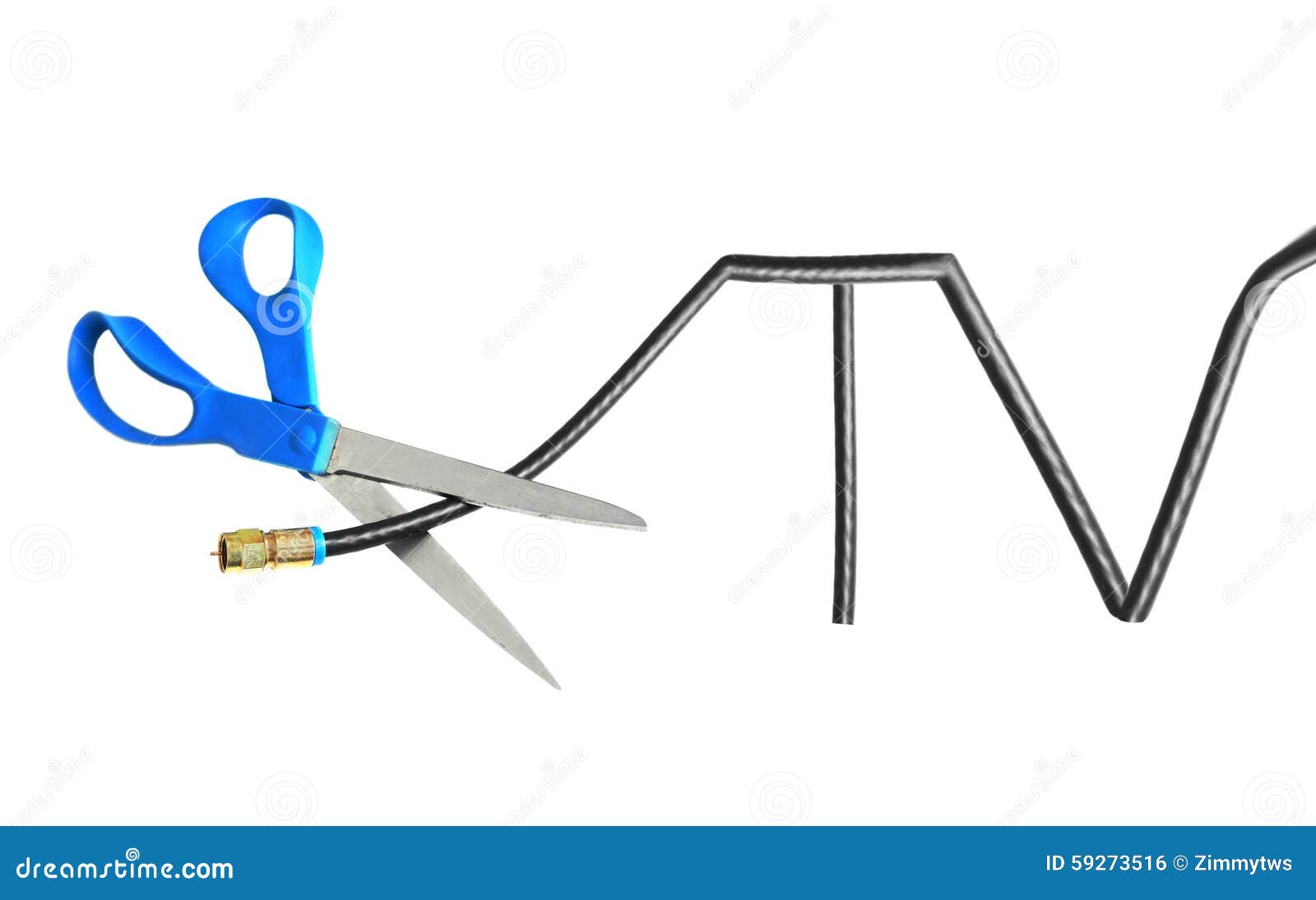 Cable tv cut stock photo. Image of cable, cord, cancel - 59273516