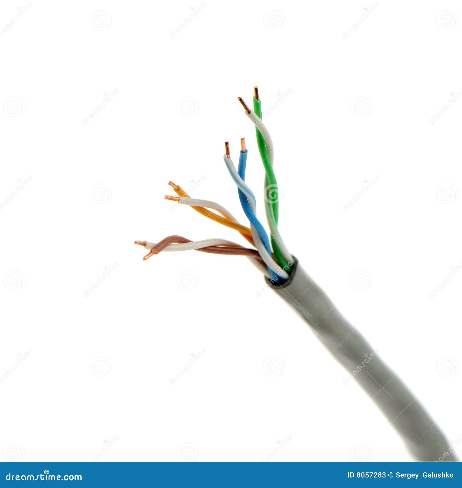 Cable Twisted Pair Stock Photos - Image: 8057283