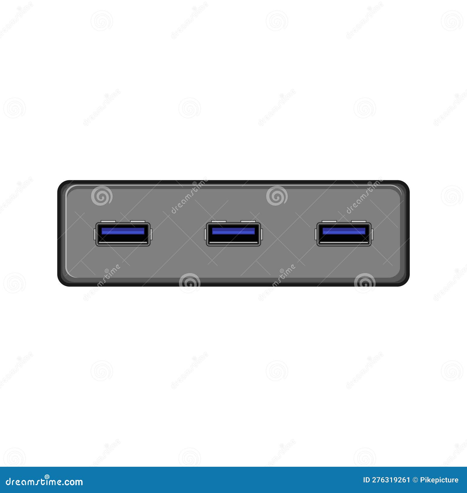 Cable Usb Hub Cartoon Vector Illustration Stock Vector - Illustration ...