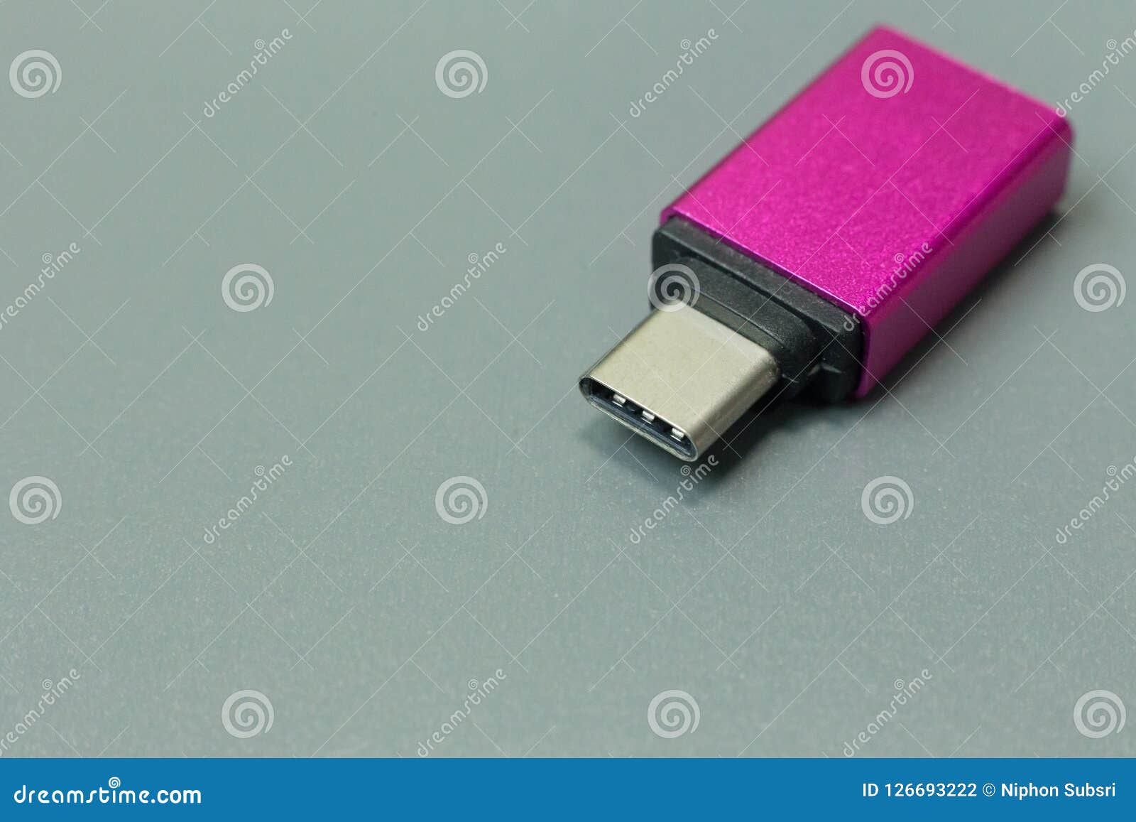 Cable Usb Type C it Connection Device Close Up Image. Stock Photo ...
