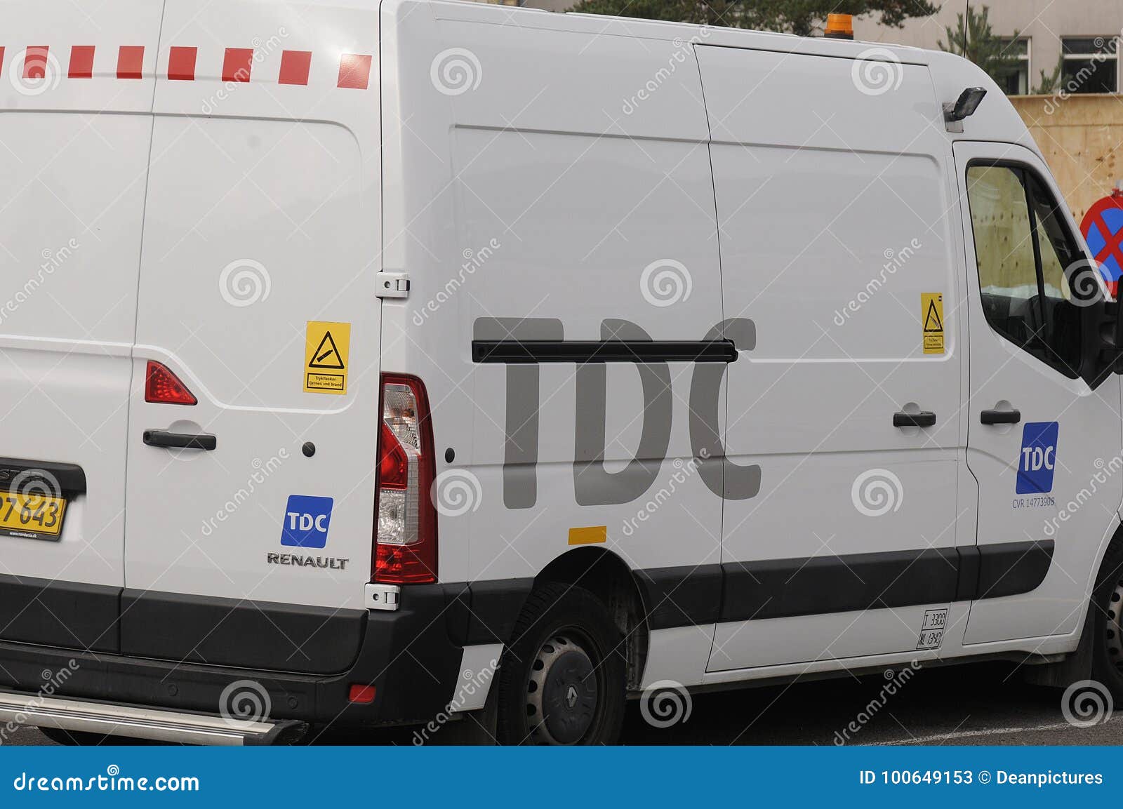 CABLE VAN DEL TDC VAN_TELEDANMARK Foto de archivo editorial - Imagen de ...