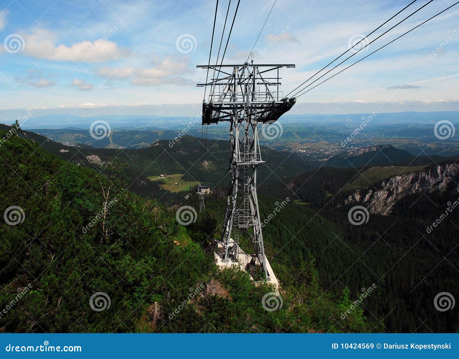 Cable way stock image. Image of landscape, view, cliff - 10424569