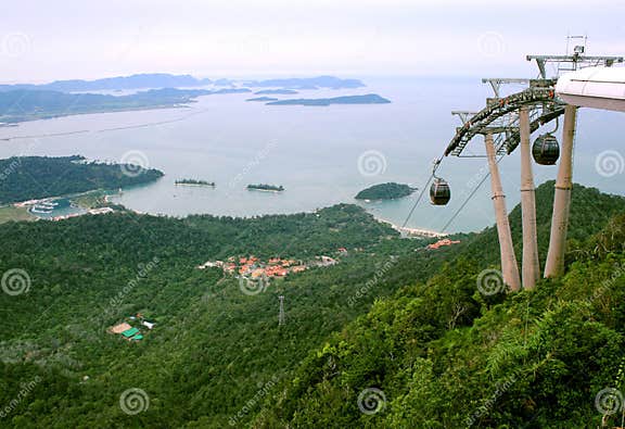 Cable way stock image. Image of railway, langkawi, island - 9791041