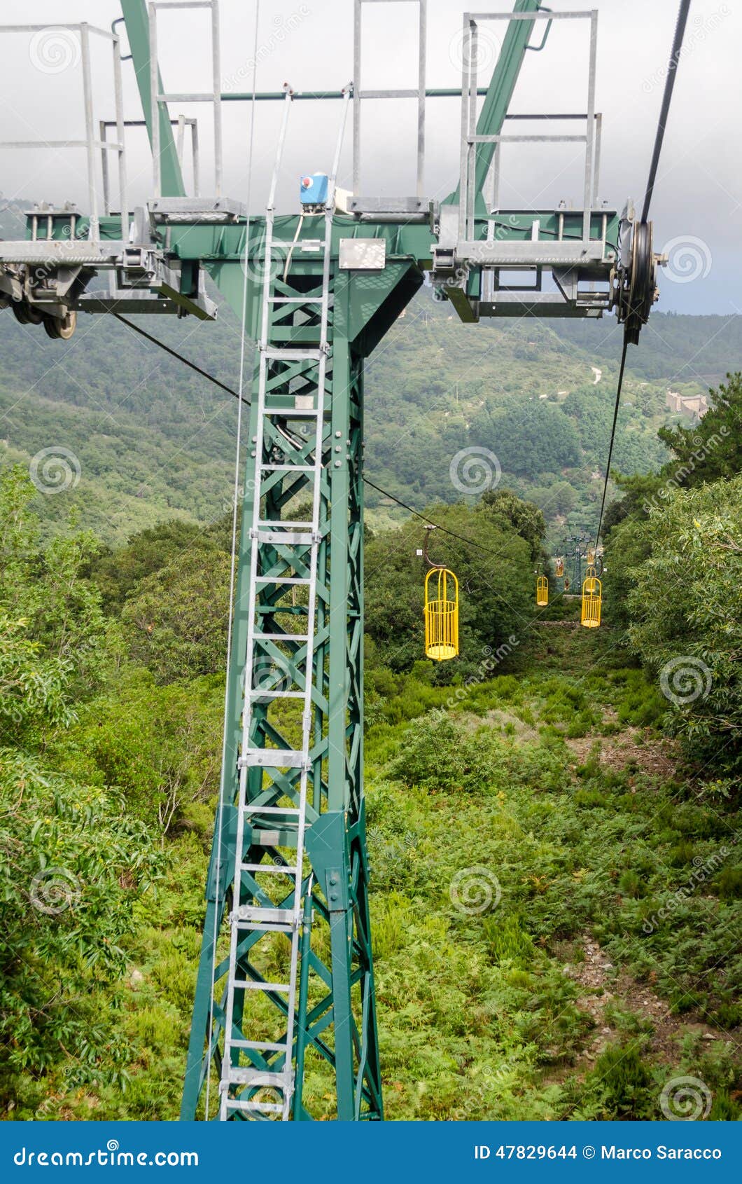 Cable way stock photo. Image of mountains, tree, lift - 47829644