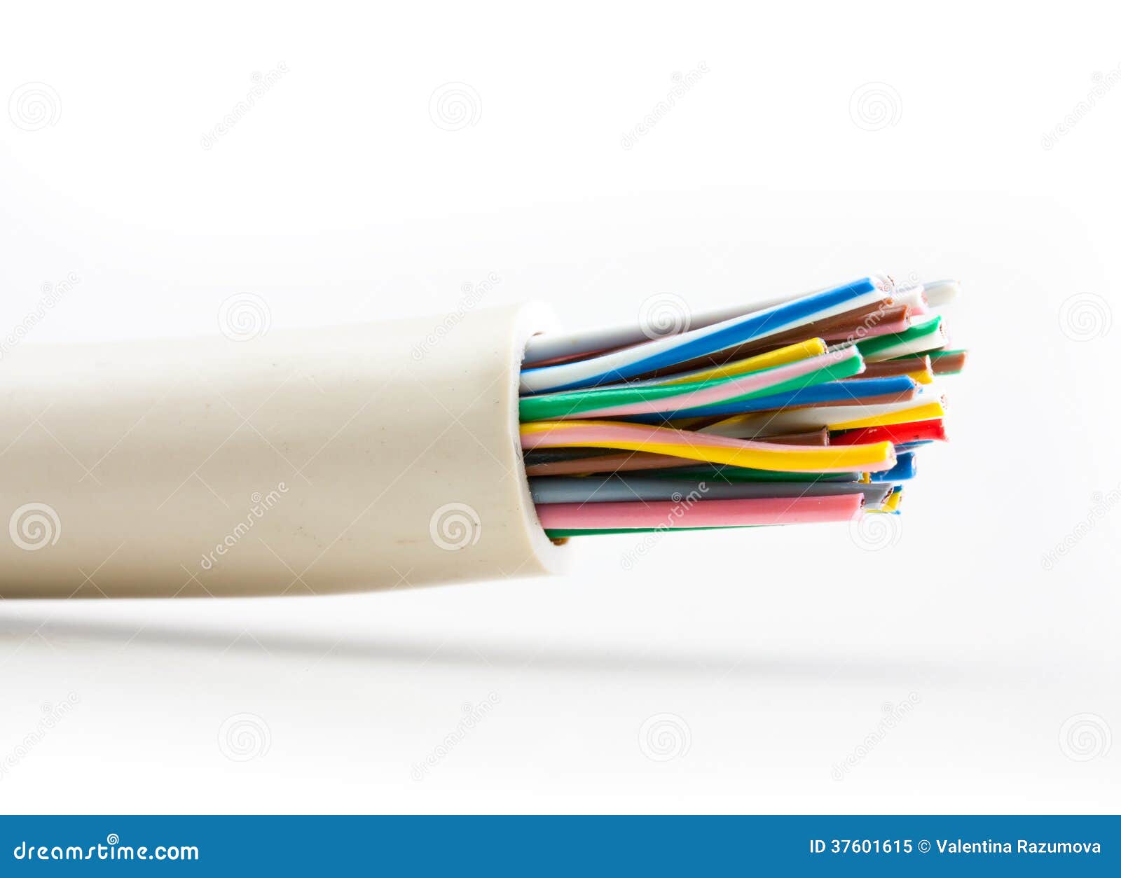 Cable on white background stock image. Image of current - 37601615