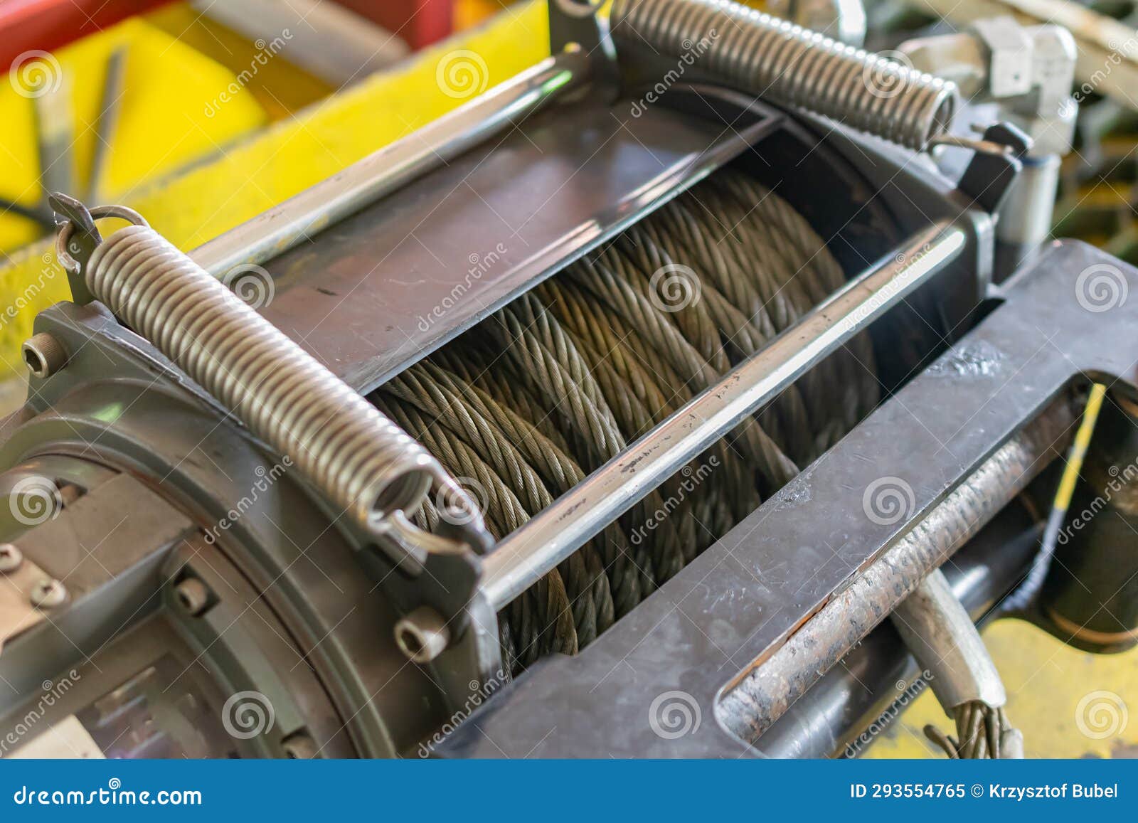 Cable Winch Of Floating Crane Royalty-Free Stock Photography ...