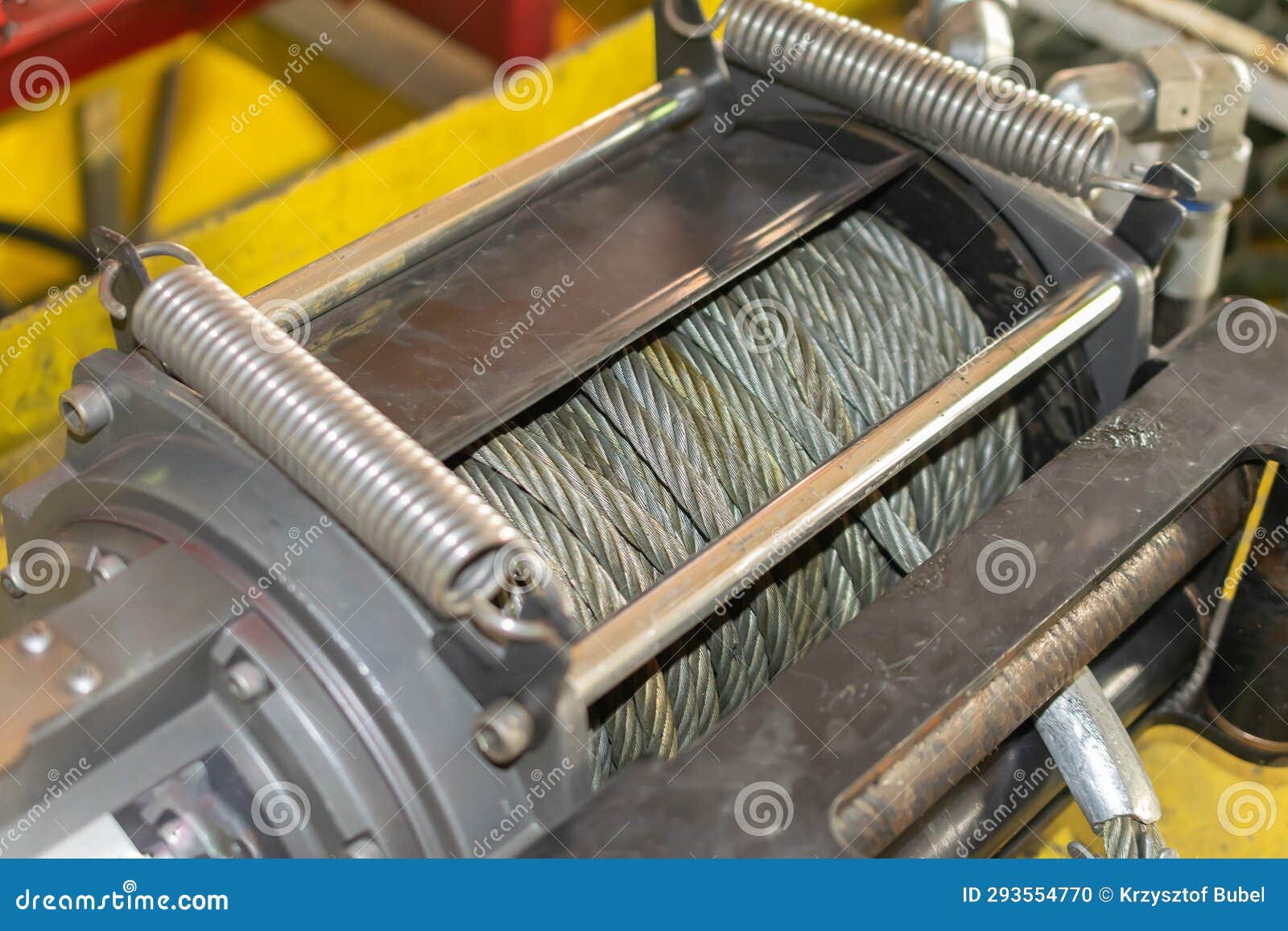 Cable Winch Of Floating Crane Royalty-Free Stock Photography ...