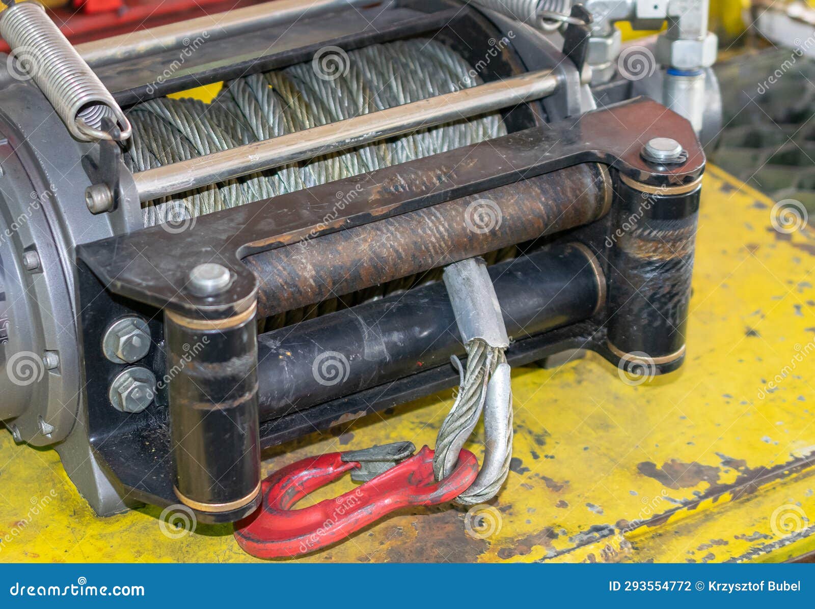 Cable Winch Of Floating Crane Royalty-Free Stock Photography ...
