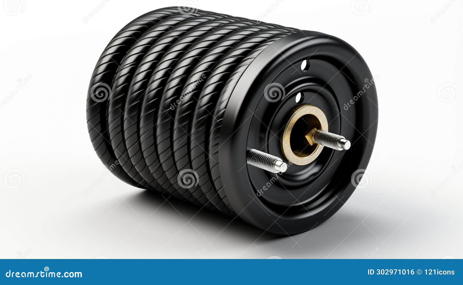 Cable Winder On White Background Stock Photo | CartoonDealer.com #302970978