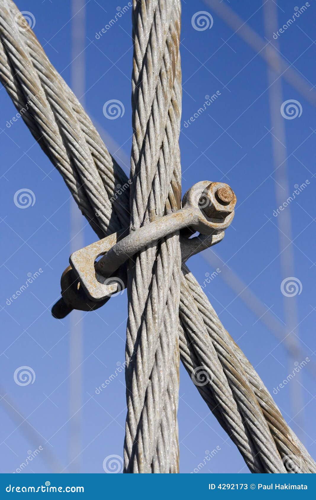 Powerful Bolted Cable Tie For Pedestrian Bridge With Tensioning ...