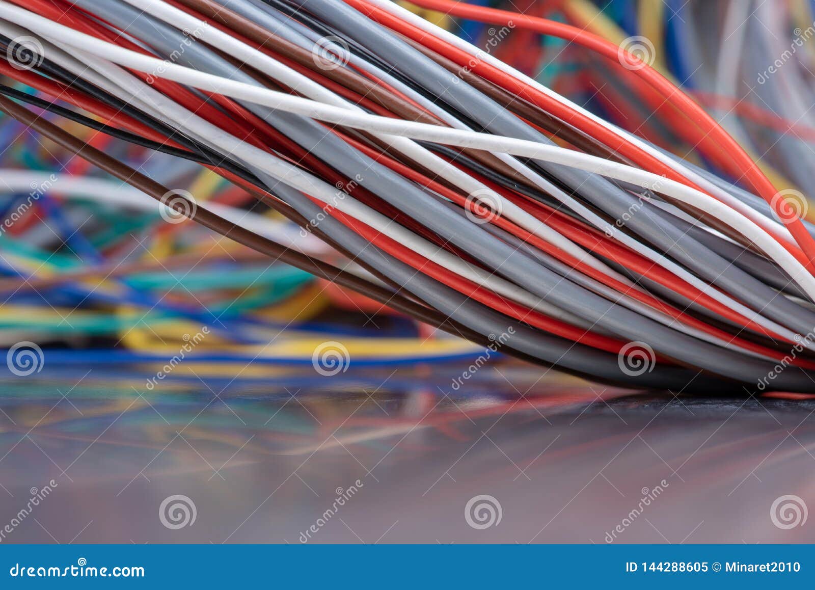 Cable and Wire in Computer Network Systems Stock Image - Image of ...
