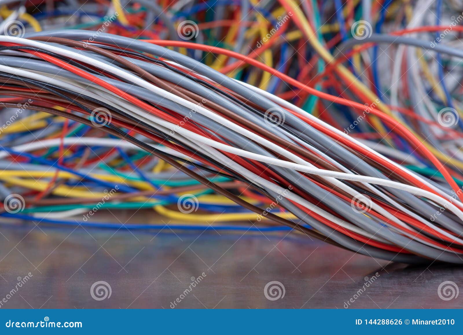 Cable and Wire in Computer Network Systems Stock Photo - Image of color ...