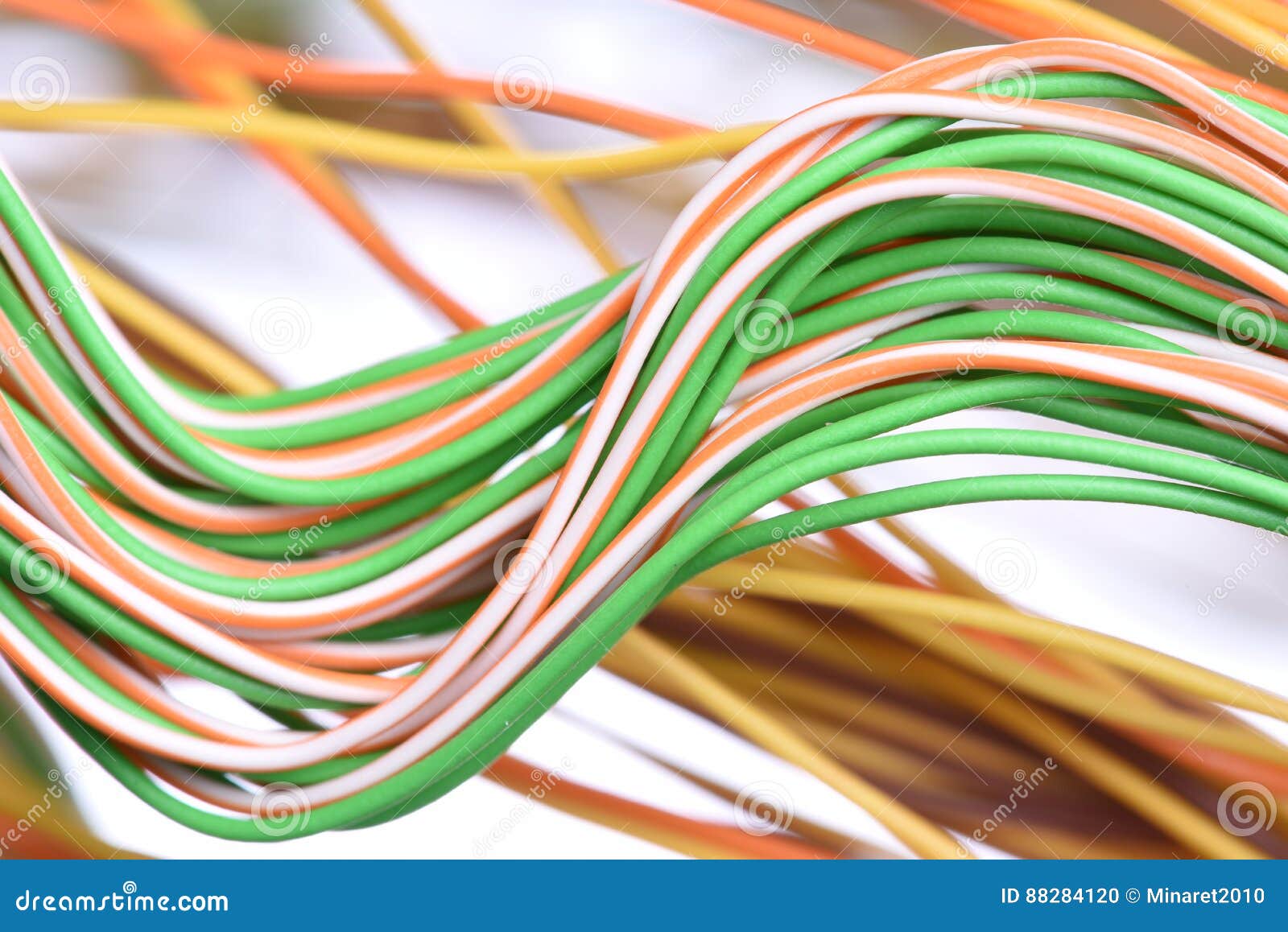 Cable and Wire in Computer Network Systems Stock Photo - Image of ...