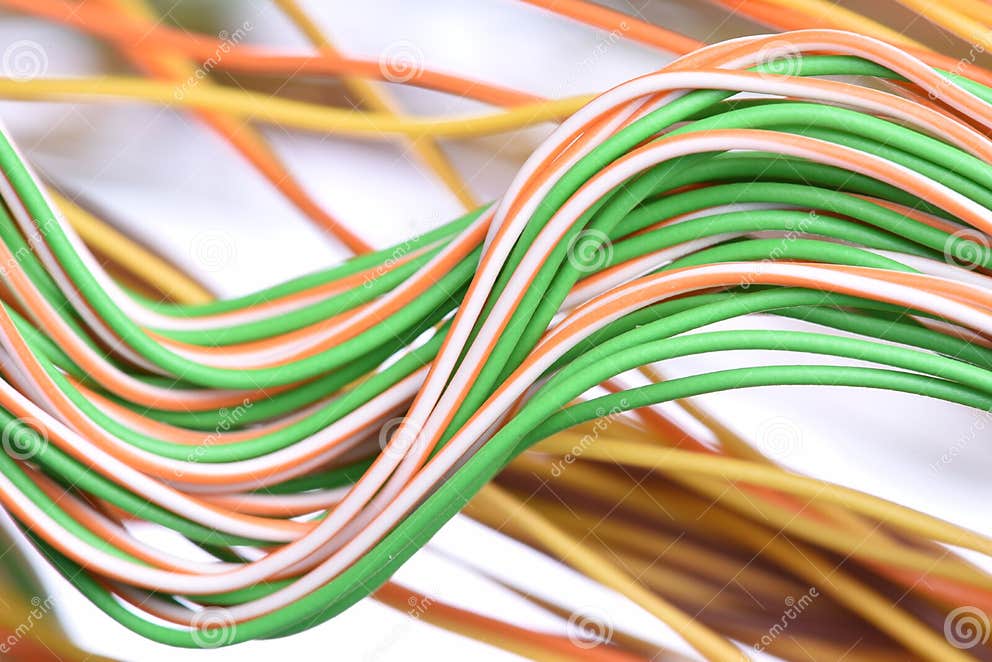 Cable and Wire in Computer Network Systems Stock Photo - Image of ...