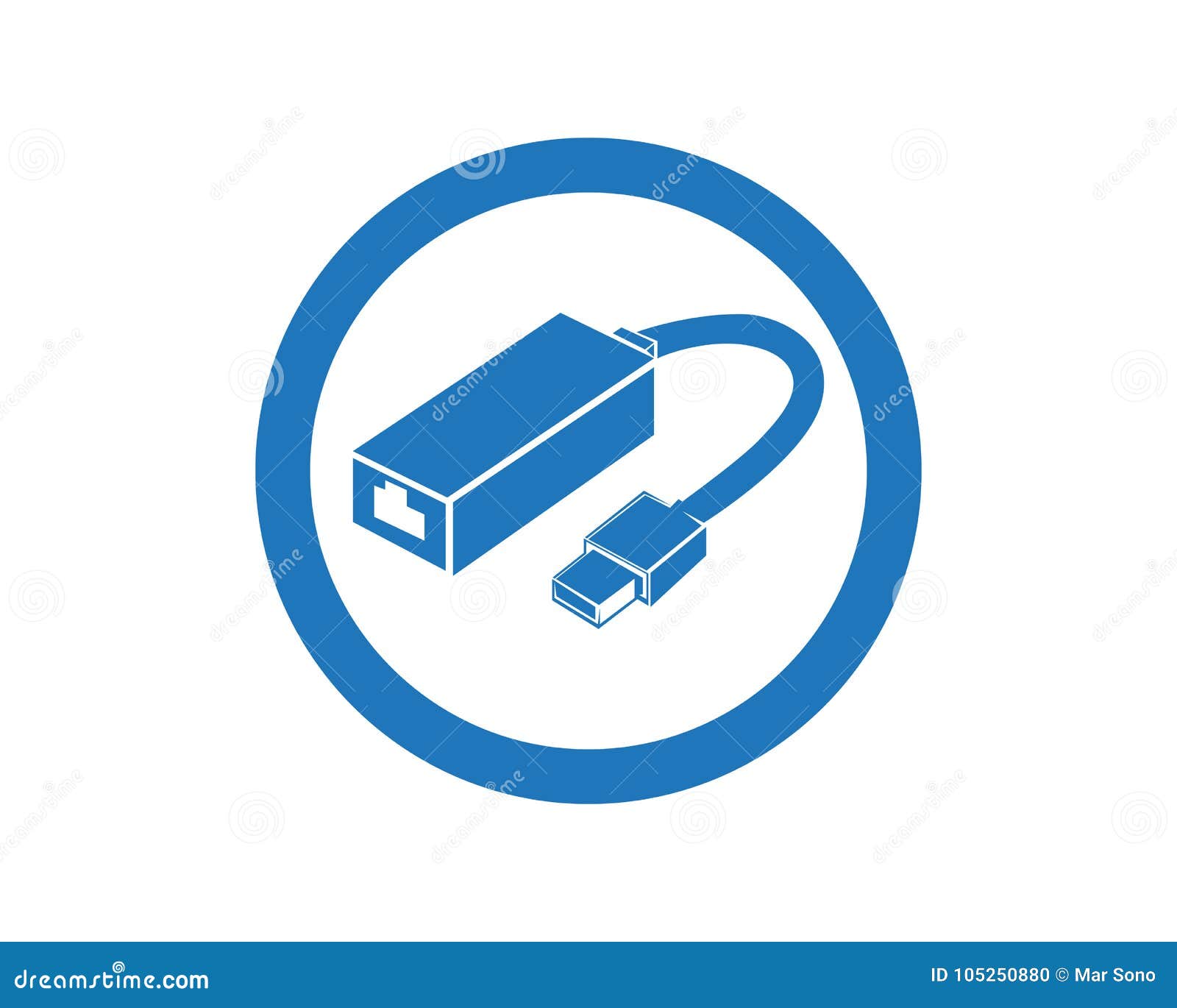Cable Wire Computer and Plug Icons Set Stock Vector - Illustration of ...