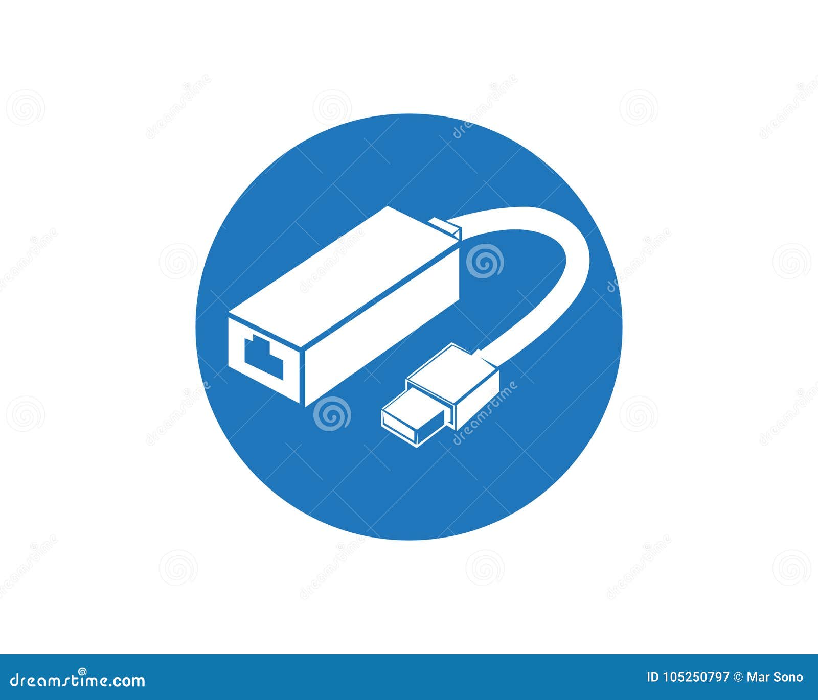 Cable Wire Computer and Plug Icons Set Stock Vector - Illustration of ...