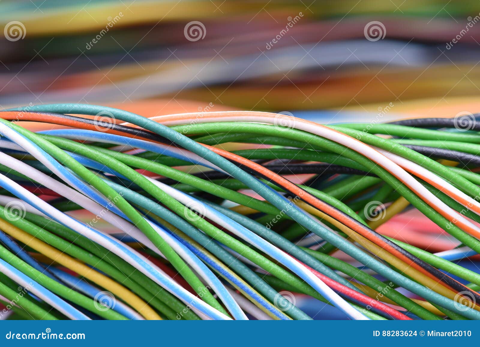 Cable and Wire in Internet Network Systems Stock Photo - Image of ...