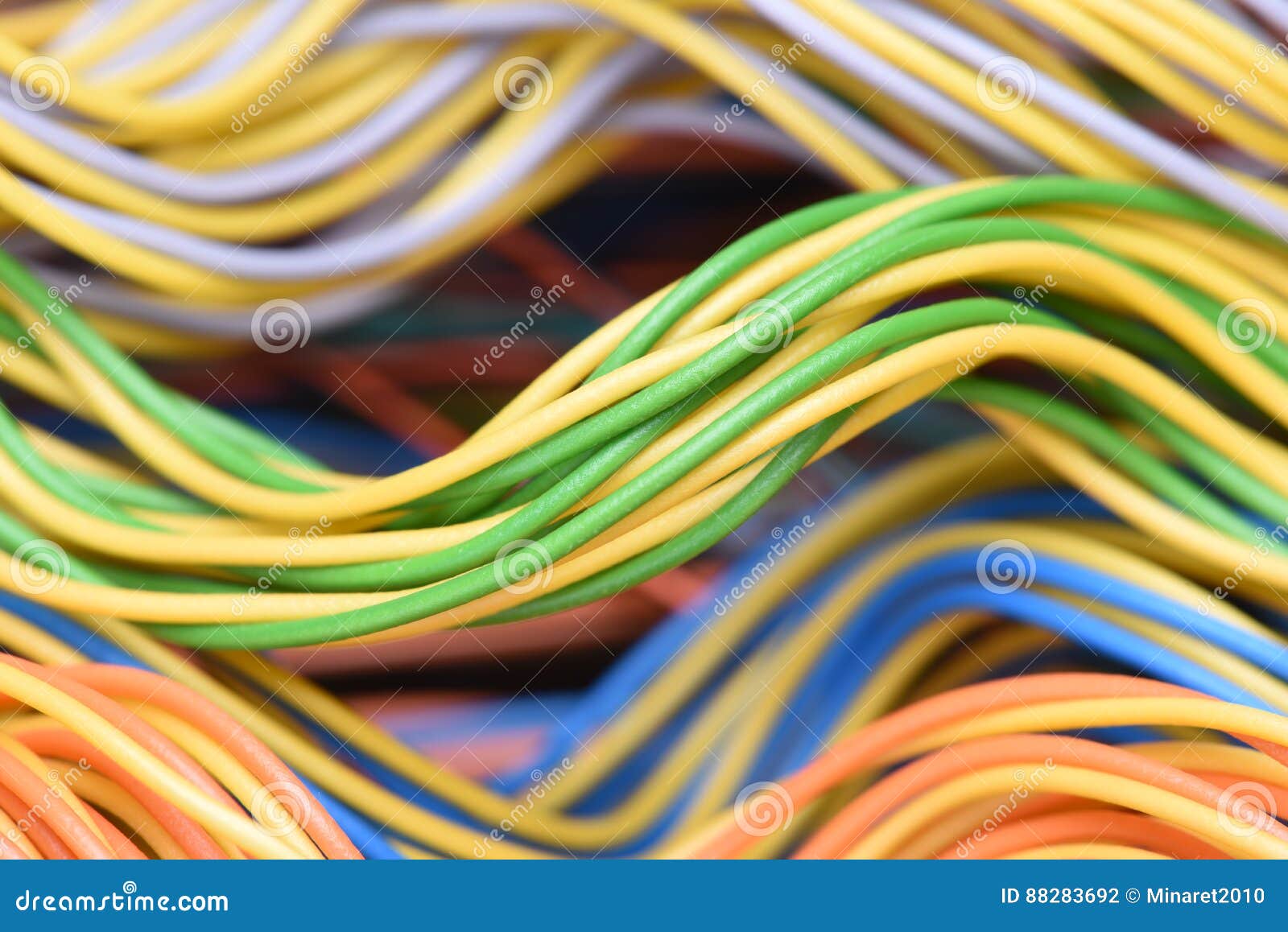 Cable and Wire in Internet Network Systems Stock Photo - Image of ...