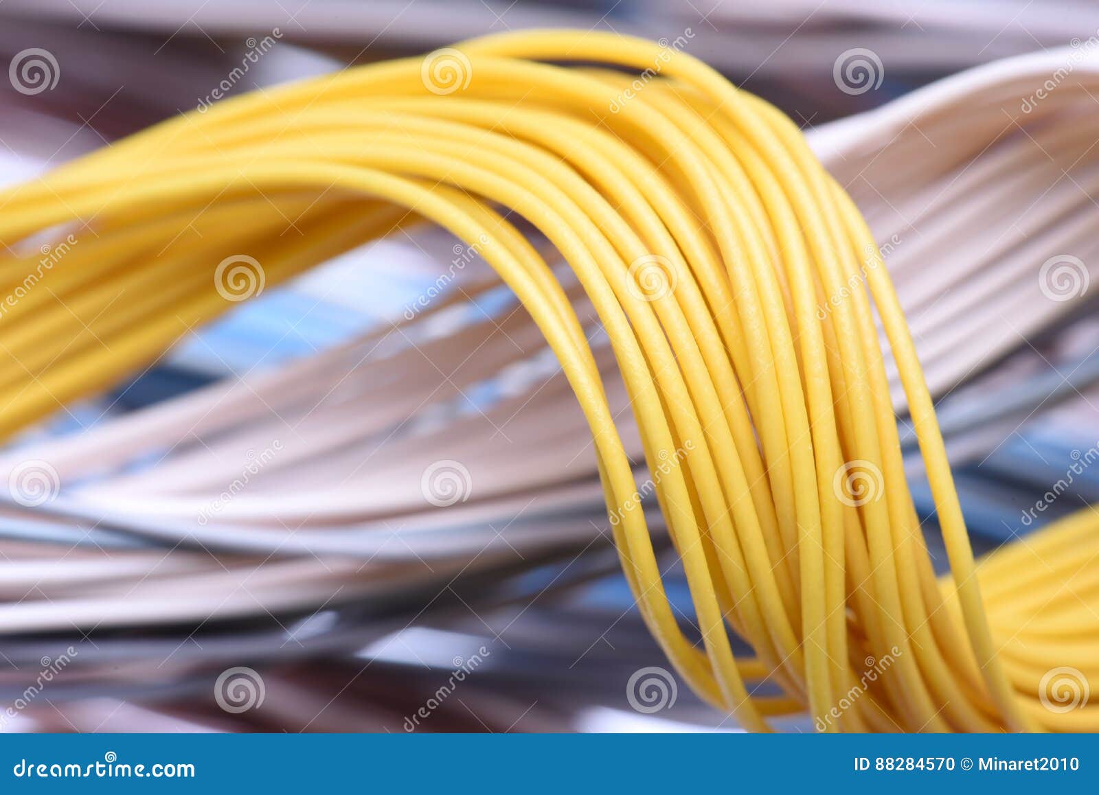 Cable and Wire in Internet Network Systems Stock Photo - Image of data ...