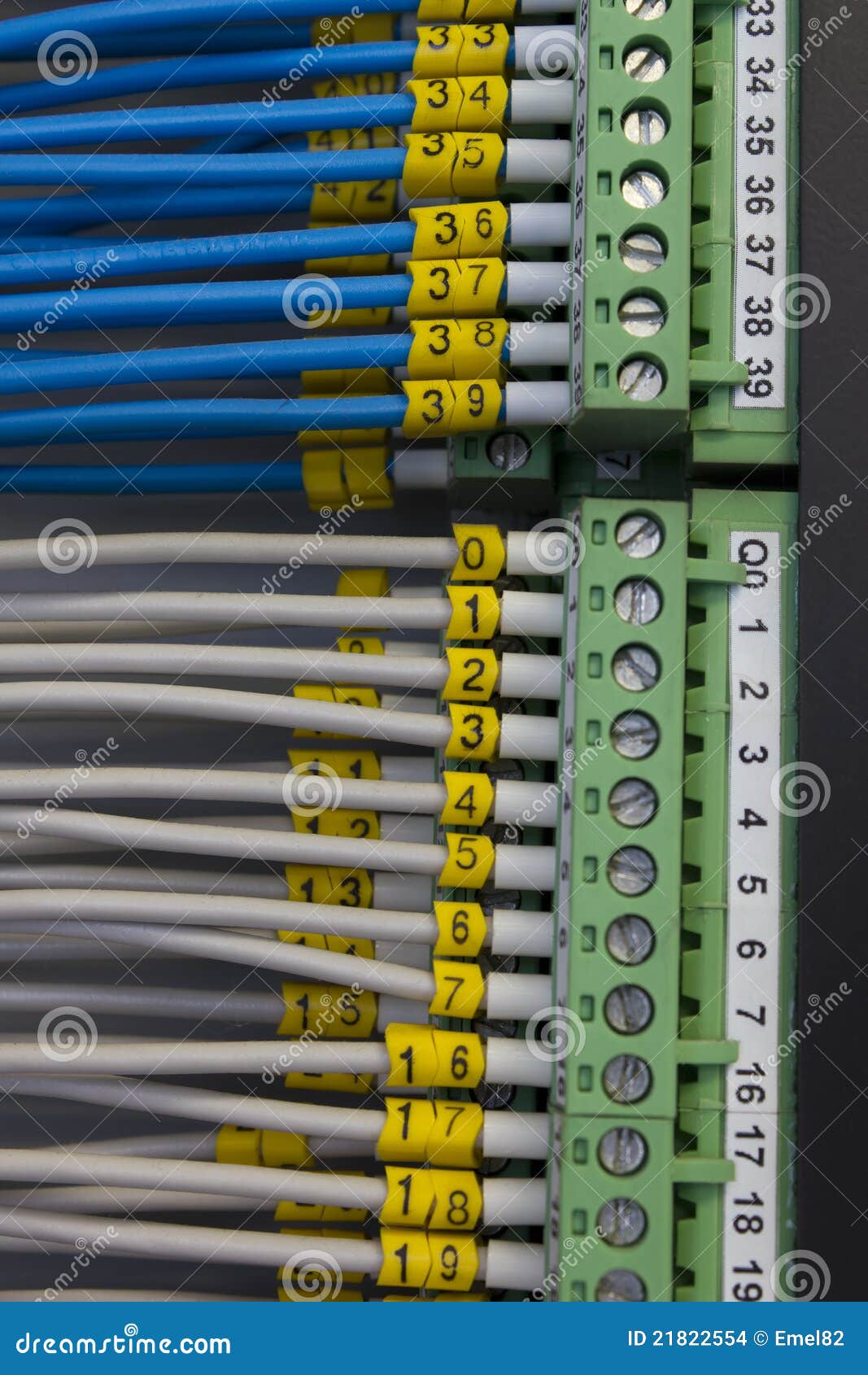 Cableado Eléctrico Industrial Foto de archivo - Imagen de datos ...