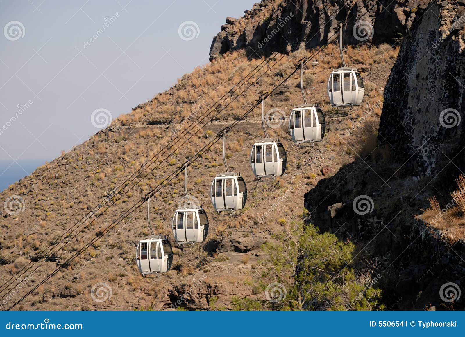 Cablecar stock image. Image of suspended, transport, greece - 5506541
