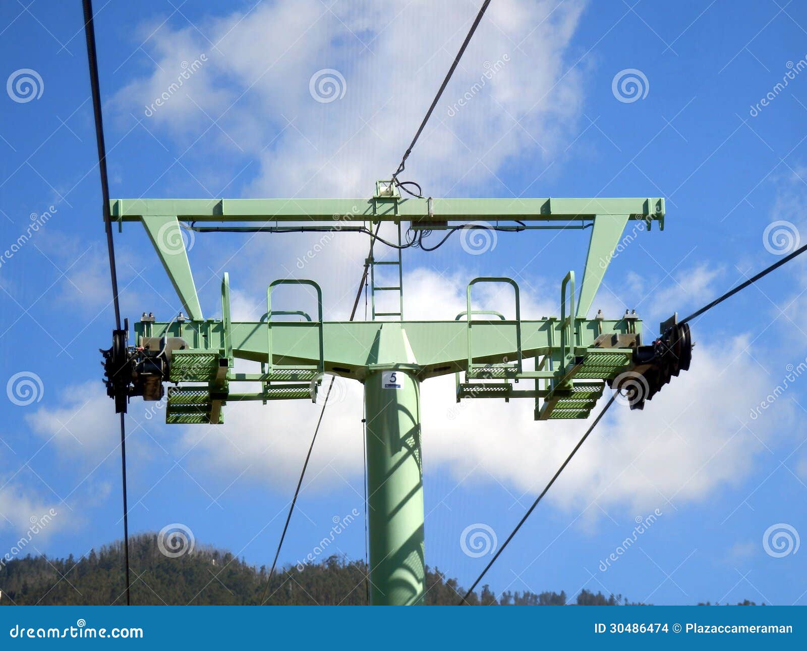 Tower And Cablecar Stock Image | CartoonDealer.com #16216903