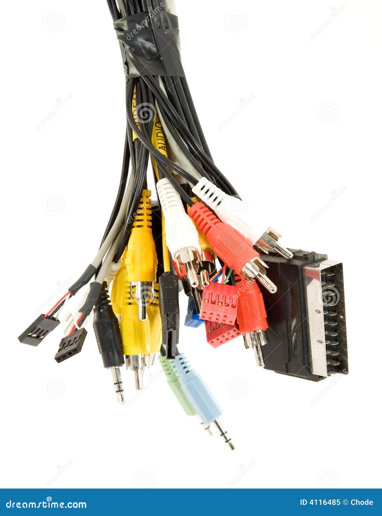 Cables stock image. Image of plug, bunch, information - 4116485