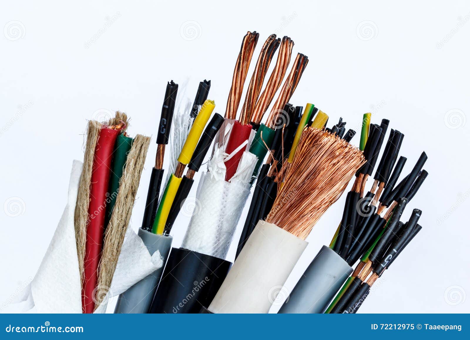 Cables Bare Wires Copper Wire Stock Image - Image of background, macro ...