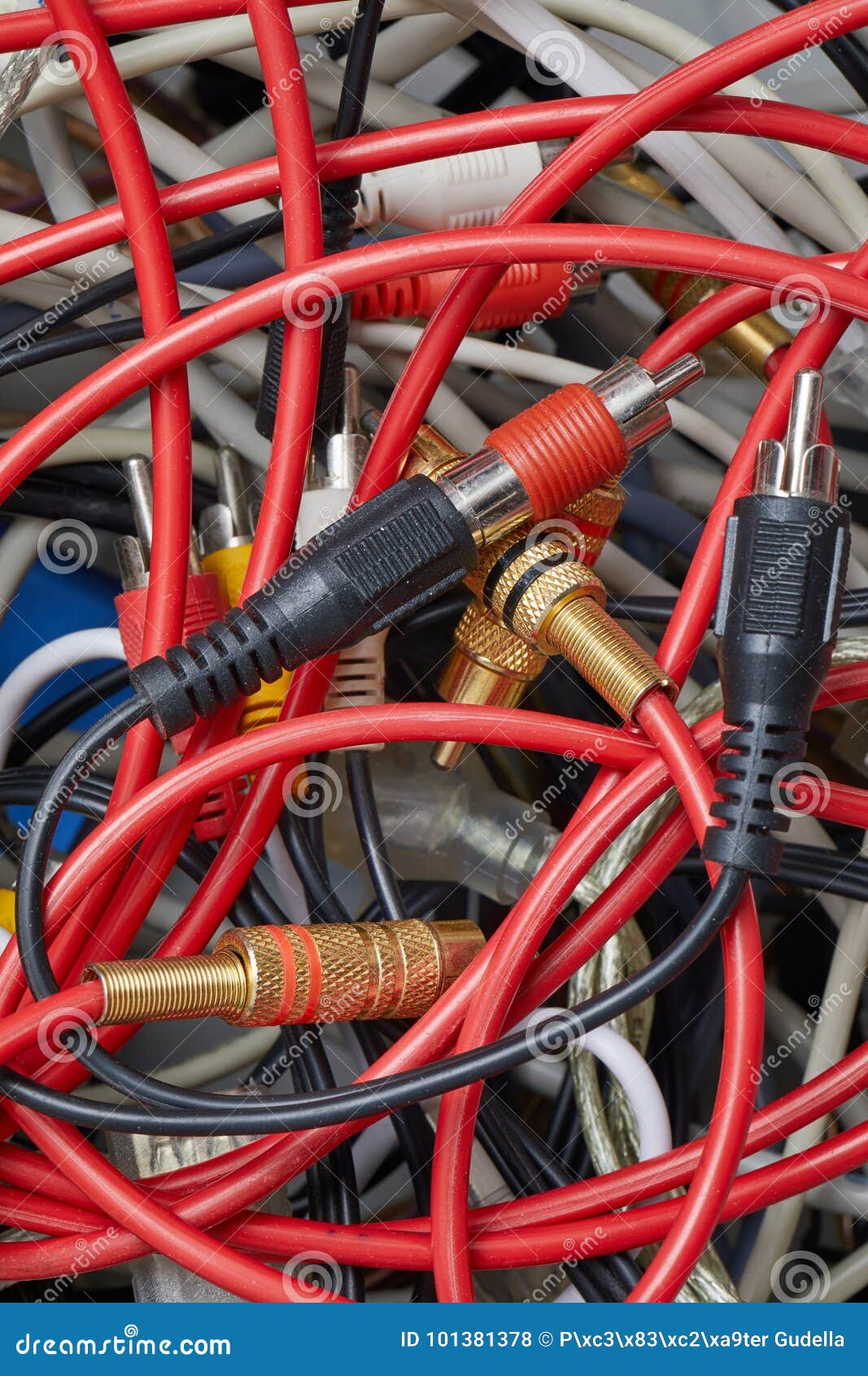 Cables in a bunch stock photo. Image of heap, insert - 101381378