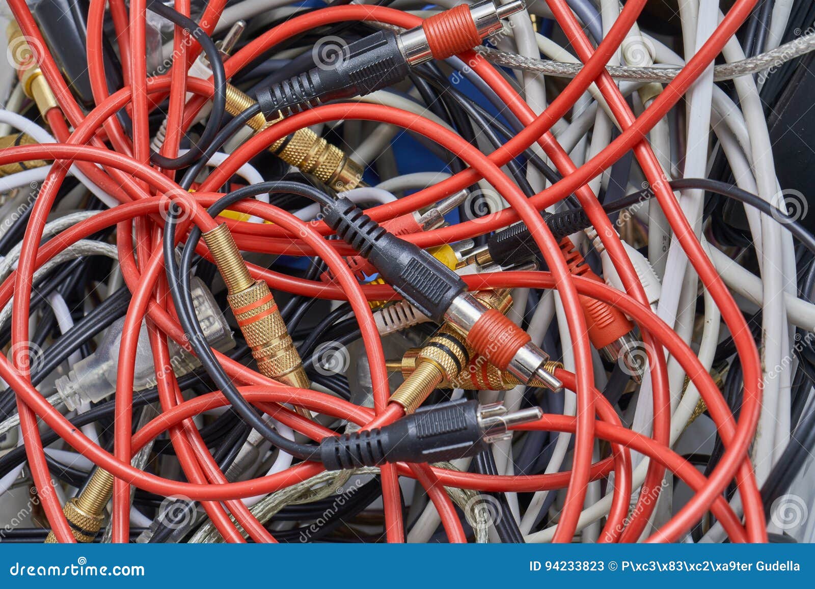 Cables in a bunch stock image. Image of ground, cable - 94233823