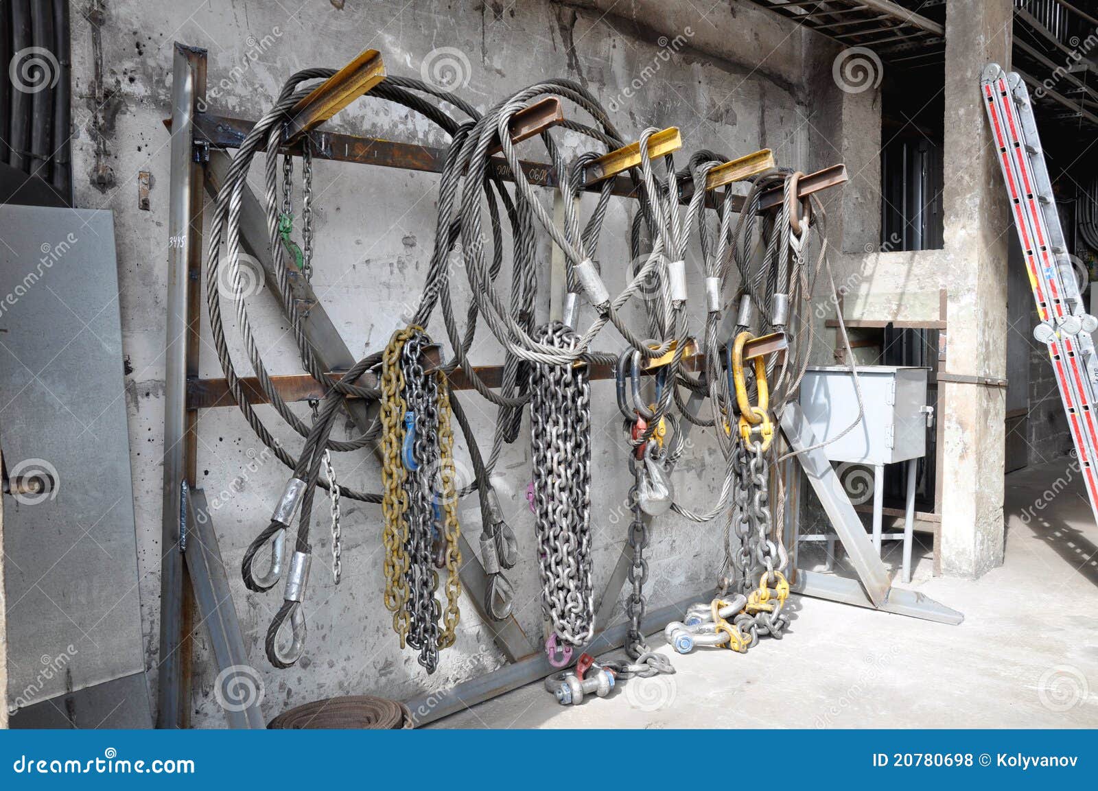 Cables for cargoes stock photo. Image of connection, steel - 20780698